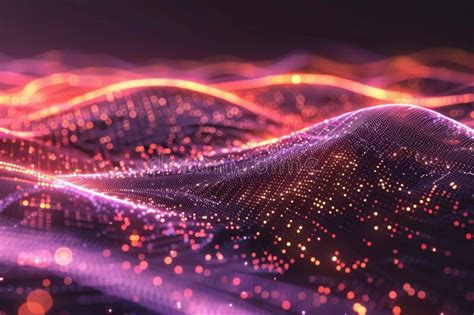 big data background abstract digital technology flow pattern big data 3d particles copy space