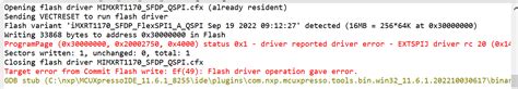 Mimxrt1170 Evk Cannot Program To Flash Using Ide Linkserver Probes