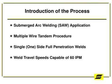 Ppt One Side Welding Submerged Arc Welding Process Powerpoint