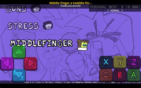 Middle Finger a twiddle finger fan song Mod for Friday Night Funkin' | FNF Mods