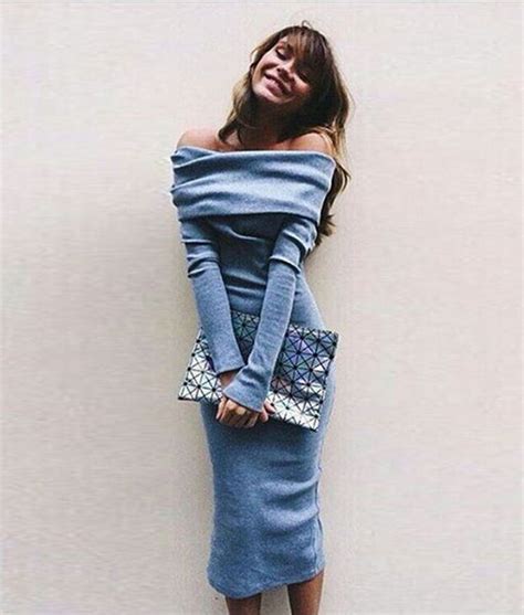 Sexy Package Hip Long Sleeved Mini Dress Wensoal