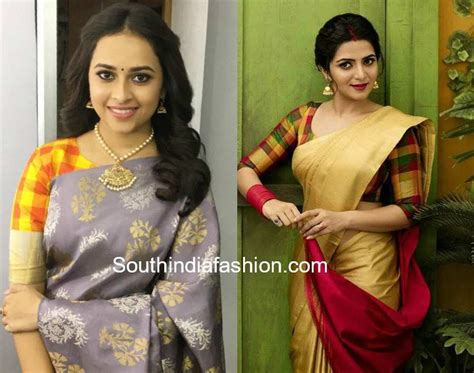Simple Silk Saree Blouse Designs Or Pattu Saree Blouse Designs