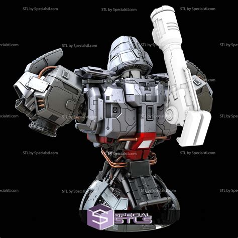 Megatron Bust Transformer Printable Models Specialstl