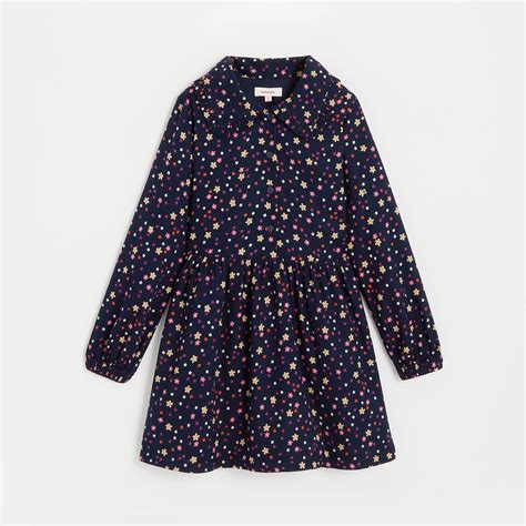 Girls Navy Blue Long Sleeve Dress Catimini Usa