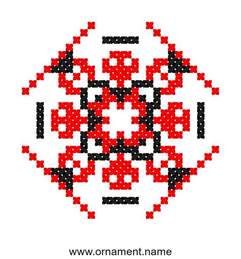 Текстова вишивка МАРИНА бродівським письмом 33 X 33 клітинок