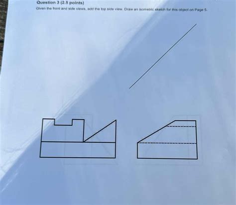 Solved Question Points Given The Front And Side Chegg