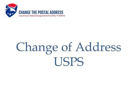 PPT Change Of Address USPS PowerPoint Presentation Free Download ID