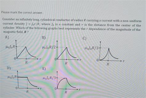 Solved Consider An Infinitely Long Cylindrical Conductor Of