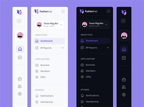 Dashboard Sidebar Navigation Tooltip Darklight By Fahad Ibn Sayeed