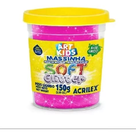 Masilla Para Modelar Wonder Rose 226 Acr Con Purpurina Suave 150 G