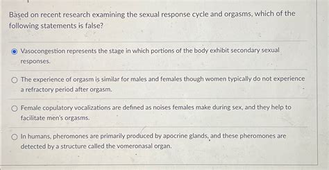 Solved Based On Recent Research Examining The Sexual Chegg Com