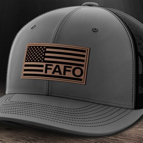 Fafo Leather Hat Patch Etsy
