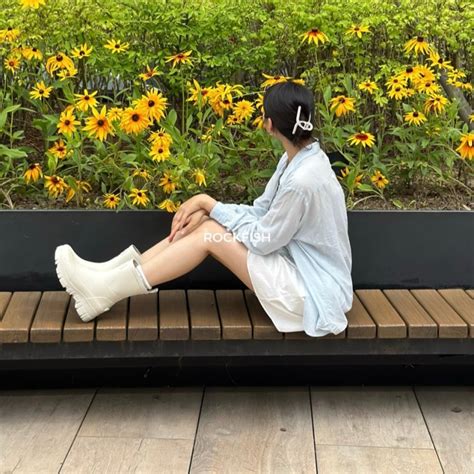 락피쉬 웨더웨어 레인부츠 미들로 비오는날 코디 네이버 블로그