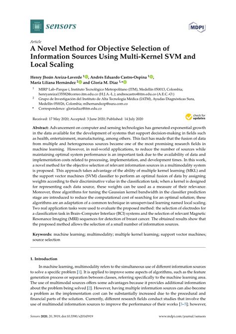 pdf a novel method for objective selection of information sources