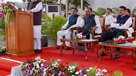 Amit Shah Chairs Meeting With Bjp Leaders In Mumbai Over Bmc Polls