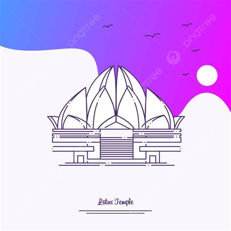 Travel Lotus Temple Poster Template Template Download On Pngtree