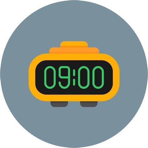 Premium Vector Digital Clock Vector Illustration Style