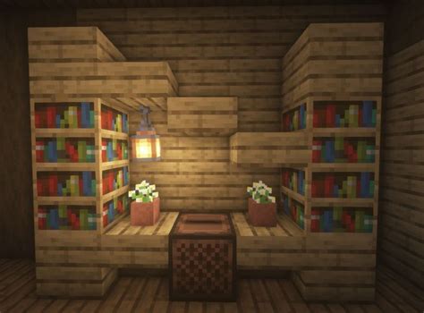 Simple Minecraft Bookshelf Design Minecraft Room Minecraft Bookshelf Ideas Minecraft Bookshelf