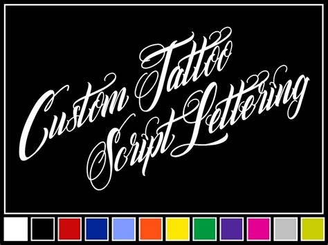 Cursive Tattoo Font Names