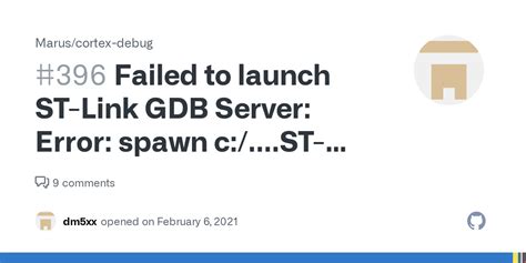 Failed To Launch St Link Gdb Server Error Spawn Cst Link