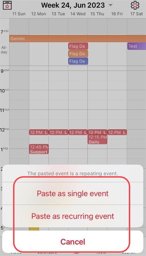 Weekcal Copy Or Duplicate An Event Week Calendar