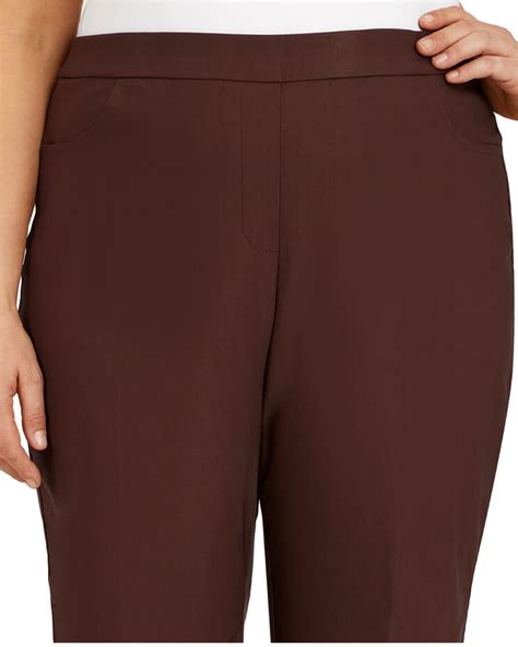Alfred Dunner Classic Pull On Proportioned Straight Leg Pants Blair