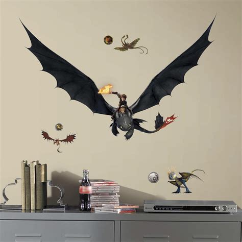 How To Train Your Dragon 2 Hiccup And Toothless Giant Wall Decals