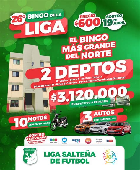 Conoce a los ganadores del 26º Bingo de la Liga Salteña de Fútbol