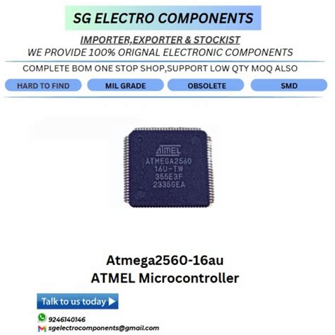 256 Kb Atmega2560 16au Microcontroller Ic 60 Pins At ₹ 500 In Hyderabad