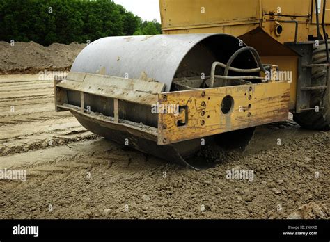 Road Paving Hardening Earth Earthworks Machinery Roller Heavy