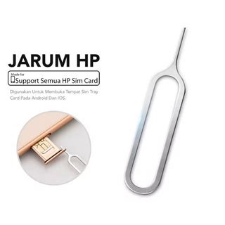 Jual Jarum Pin Tusuk Kartu Sim Card Ejector Card Hp Pembuka Sim Tray Hp Injector Smartphone