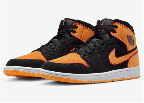 Air Jordan 1 Mid Fat Tongue Fj4923 008 Release Date Sneakerfiles