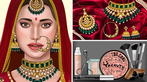 전통적인 인도 신부 메이크업 애니메이션 Traditional Indian Bridal Makeup Animation By