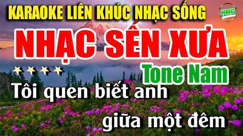 Karaoke Liên Khúc Trữ Tình Tone Nam Dễ Hát Tuyển Chọn Nhạc Xưa Bolero