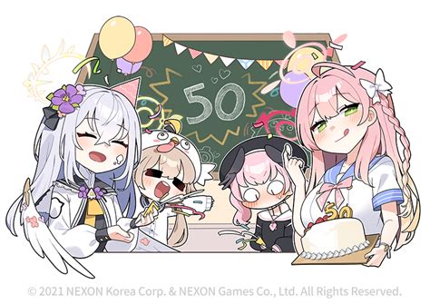 블루 아카이브 On Twitter 선생님들의 성원으로 공식 4컷 만화 50화를 맞이할 수 있었습니다 앞으로도 많은 사랑 부탁 드려요~💙