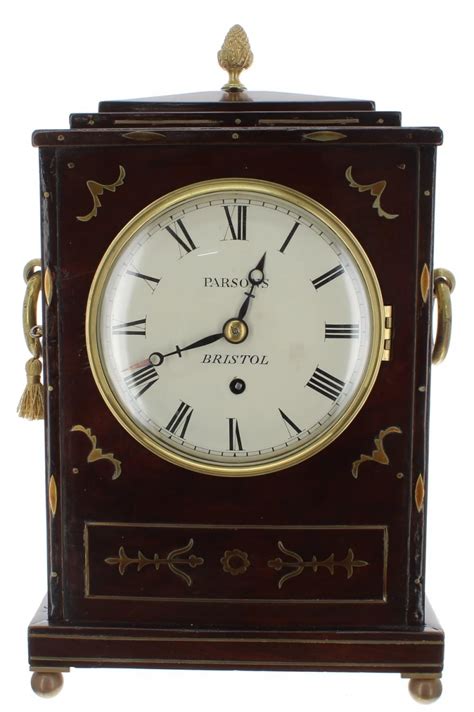 Rosewood Single Fusee Bracket Clock The 6 Convex White Dial Signed