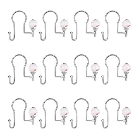 Utopia Alley Chrome Zinc Double Shower Curtain Hooks Hk18ss At