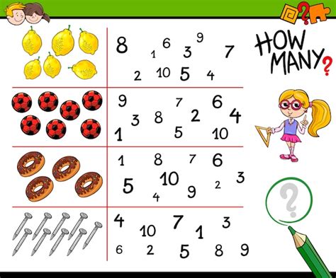 Premium Vector Educational Counting Activity