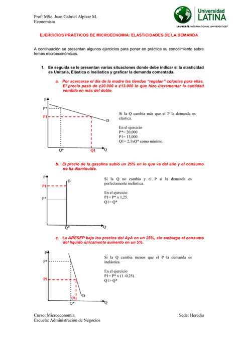 Ejercicios Practicos Elasticidades Resueltos