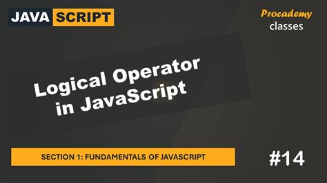 14 Logical Operator In Javascript Fundamentals Of Javascript A Complete Javascript Course