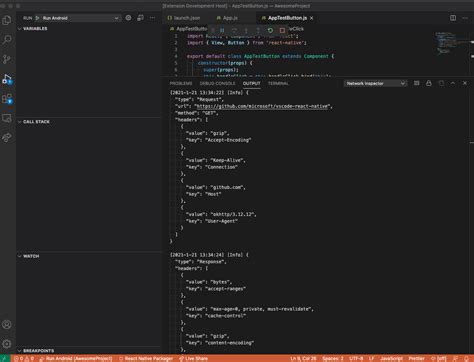 [feature] network inspect · issue 1418 · microsoft vscode react native