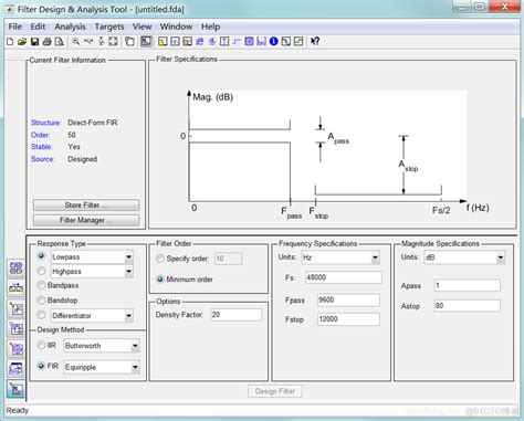 Matlab 如何调用filterdesigner 生成的滤波器clghxq的技术博客51cto博客