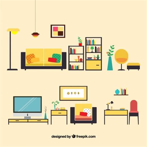 거실 가구 일러스트인테리어 일러스트