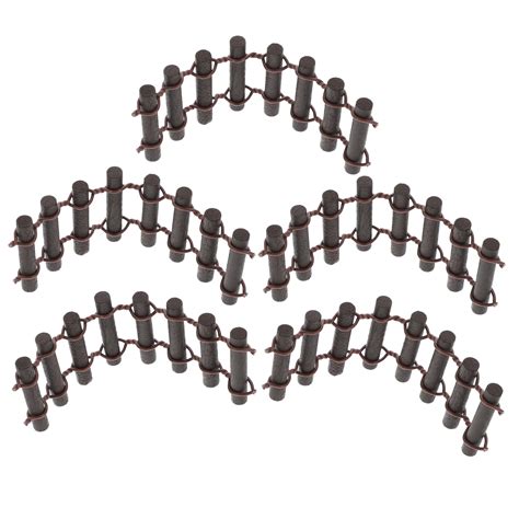 Micro Landscape Fence Diy Miniature Fence Log Fence Mini Desktop Wood