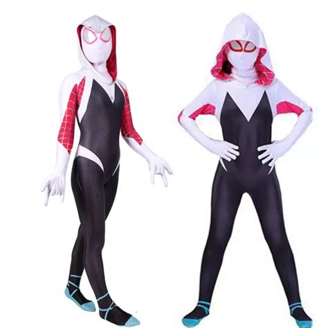 Spider Man Across The Spider Verse Costume Cosplay Gwen Stacy Eur 18