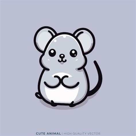 Premium Vector Tiny Mouse Cute Animal Vector Illustration