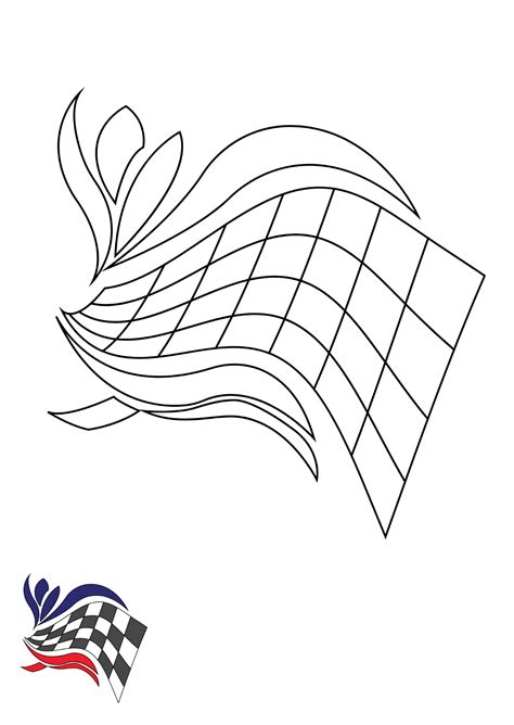 Racing Flags Coloring Pages [2025]