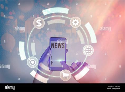 Writing Note Showing News Business Concept For Comprehensive Uptodate Information From Sources