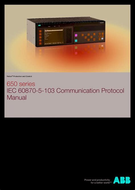 Pdf Iec 60870 5 103 Communication Protocol Manualfunctions As Well