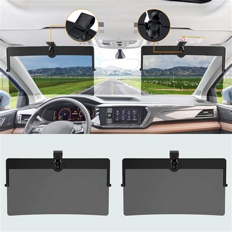 Sun Visor Extender For Car 2 Pack Veharvim Upgraded Polarized Car